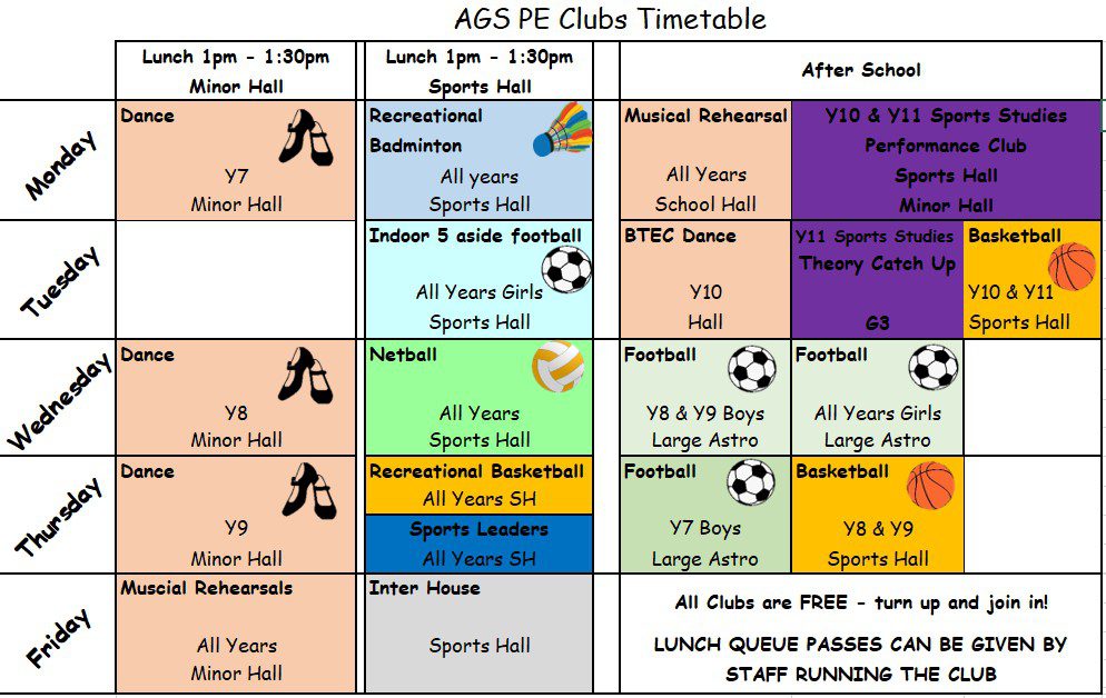 Extra-Curricular Programme - Anthony Gell School