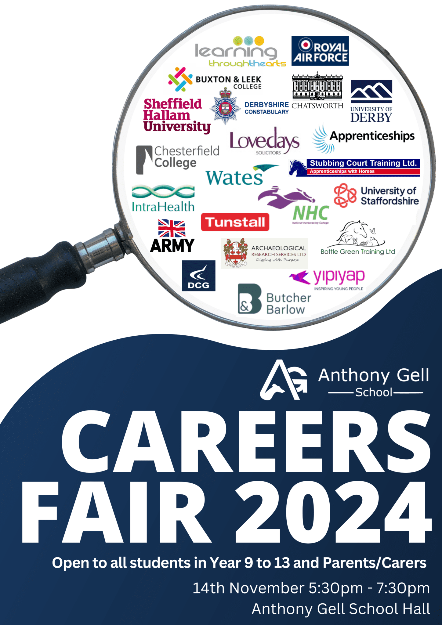 Careers Fair - 14th November 2024 - Anthony Gell School
